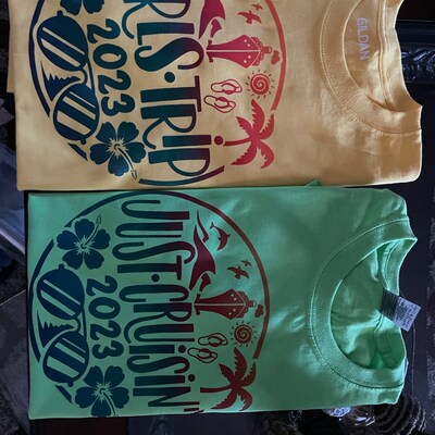 Cruise Ship Svg Just Cruisin' Emblem Cruise Shirt Print Iron on Decal ...