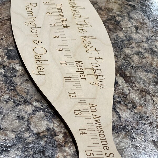 Fish Ruler | Funny Gift | Father's Day and Grandfather's Day Gift ...