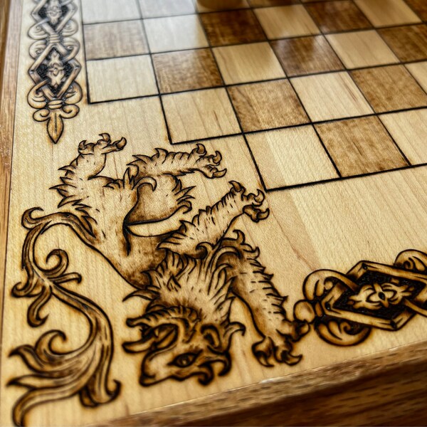 Laser-engraved Game Pieces: Upgrade Item for Full-size Hnefatafl Game ...