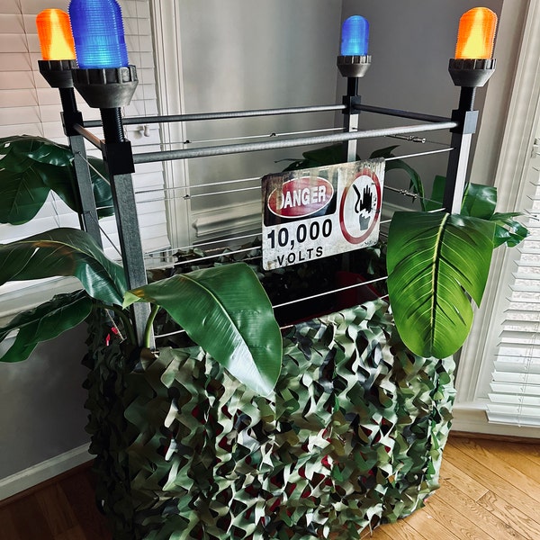 Jurassic Fence Light - Electrical Fence Warning Signal Movie Prop Led ...