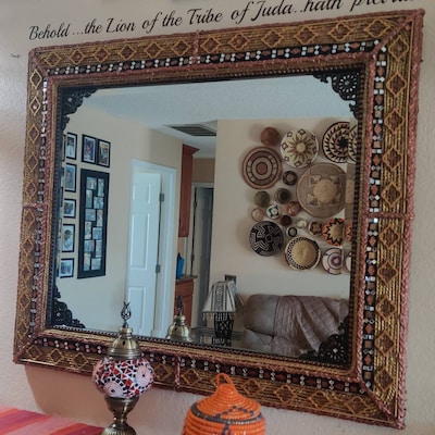 P-001/ Moroccan Geometric Wooden Panel / Carved Wood Panel / Craft ...