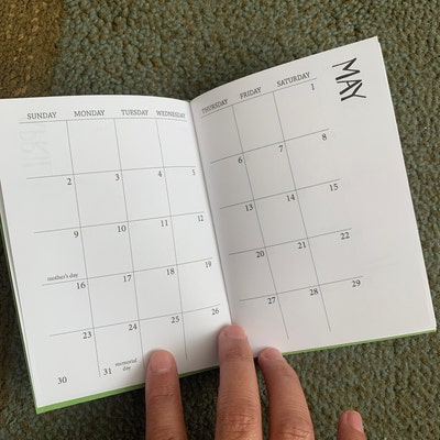 Mini Monthly Planner Start Any Month - Etsy