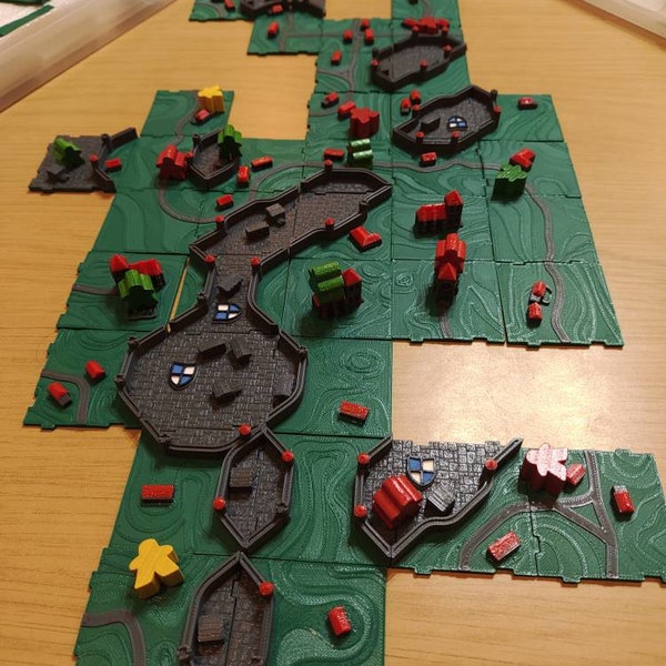 Carcassonne Tiles Pack - 72 Pieces - Etsy