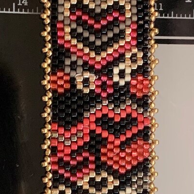 Golden Flowers Even Count Peyote Pattern - Etsy