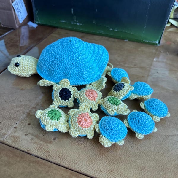 The ORIGINAL Turtle Memory Game *PATTERN* English Pdf ORIGINAL Stitched ...
