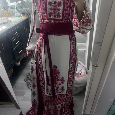 Modern Long Sleeve Jacket Embroidery, Traditional Palestinian Jordanian ...