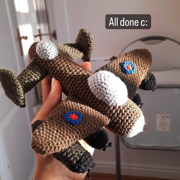 WW2 Spitfire Crochet Pattern PDF Only - Etsy