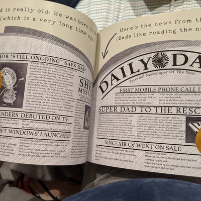 Personalised Dad Book for Father's, Father's Day Gifts, Birthday Gift ...