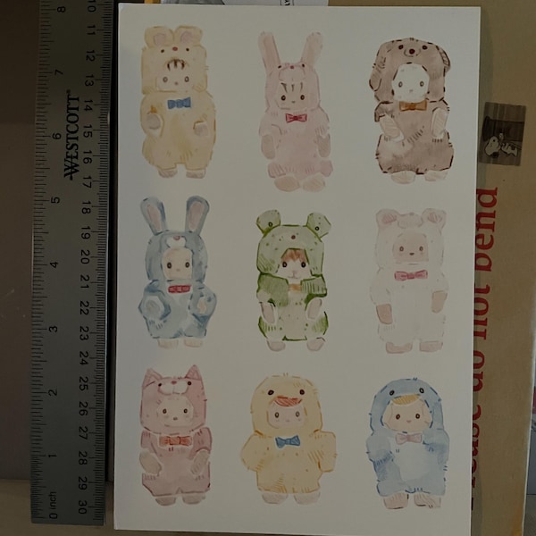Sylvanian Families Illustrated Stickers | Calico Critters Art | Cute ...