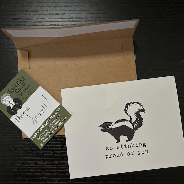 Funny Skunk Graduation Card / so Stinking Proud of You / High School ...