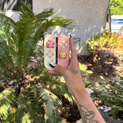 Custom GBA SP IPS V2 Screen Clear Pink & White Buttons Modded With 10 ...