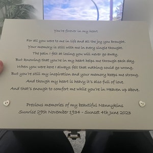 HUSBAND Memory Box in Loving Memory of a Husband - Etsy UK