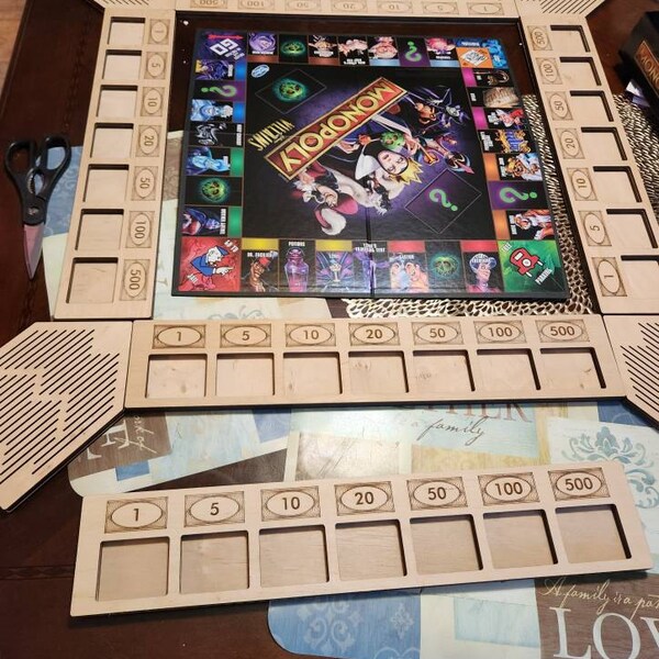 Monopoly Player Organizer, Personalised Monopoly Board, Board Game ...