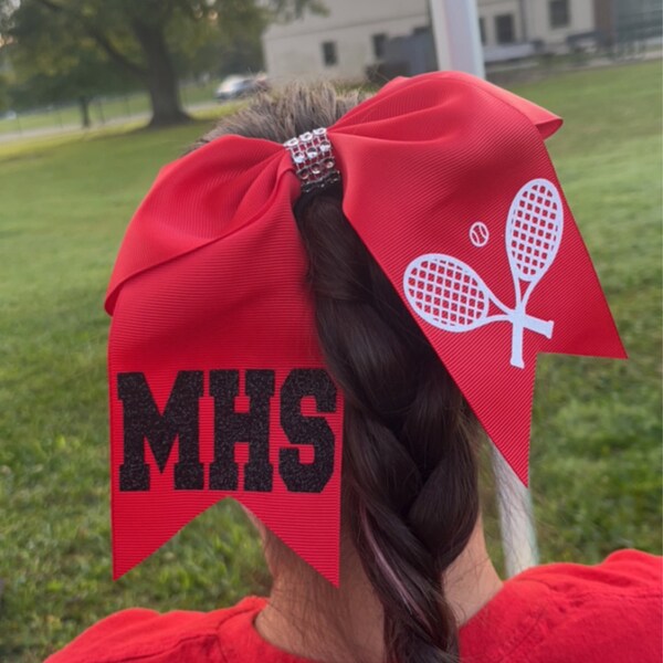 Tennis Bow | Personalized Tennis Bow | Custom Tennis Bow - Etsy