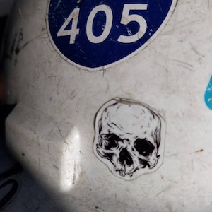 Mini Skull Stickers Goth Art Spooky Season Dark Horror Art Journal ...