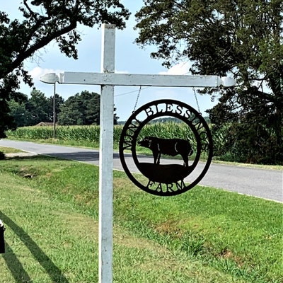 Pig Farm Sign Metal Pig Sign Personalized Farm Sign Barn - Etsy