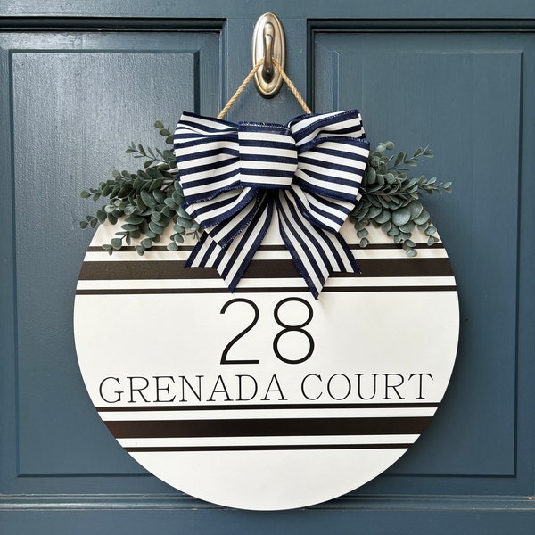 Front Door Address Sign | Address Door Sign | House Number Sign | Door ...
