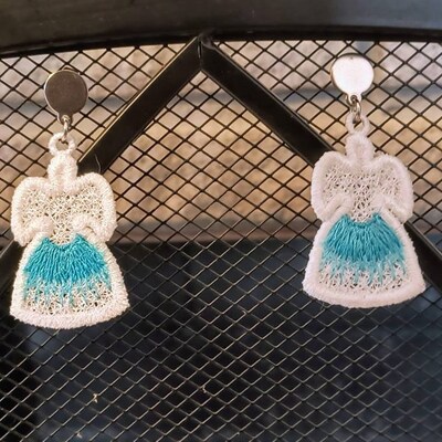 FSL Set Earrings Set 10 Lace Fsl Designs 4x4hoop Embroidery File ...