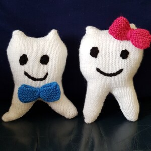 PDF Knitting Pattern Tooth Fairy Pouch Pillow Back Pocket Childs Easy ...