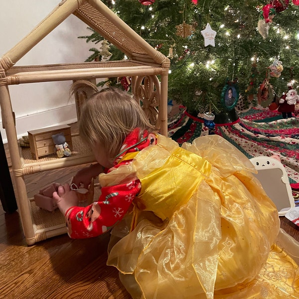 Daisy Haven Dollhouse - Children's Rattan Doll House - Etsy