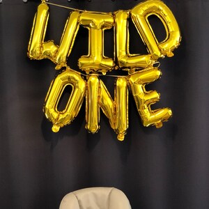WILD ONE Balloon First Birthday Balloons 16 INCH Jungle Theme Party ...