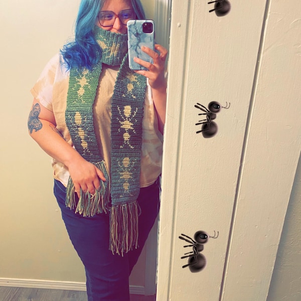 PDF Worm Mini Scarf Crochet Pattern | Cute Easy Beginner Project ...
