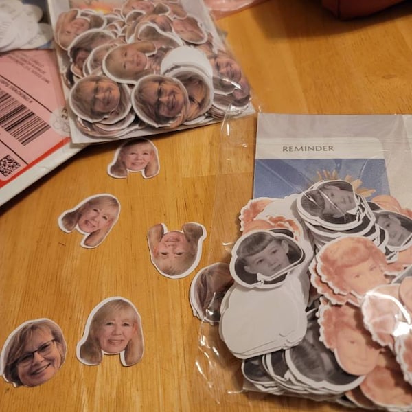 Personalized Face Confetti Table Scatter Photo Confetti Funny Confetti ...