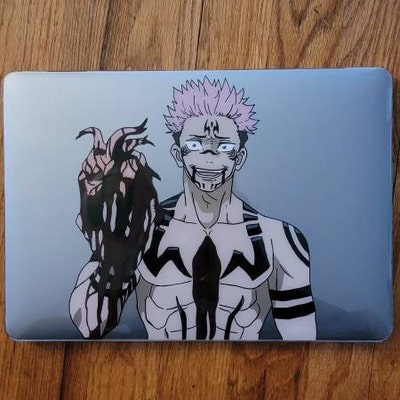 Custom Painted Anime Laptop Cover for MacBook - Etsy