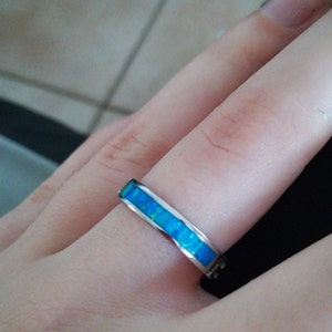 Greek Key Opal Silver Ring, Opal Ring, Greek Ring, Opal Jewelry, Greek ...