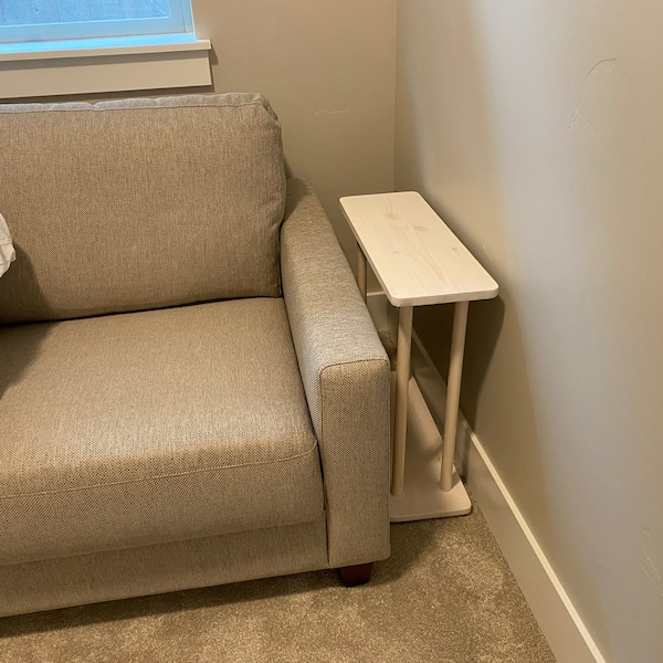 Narrow Side Table for Livingroom, Couch Table, Walnut Wood Sofa Table ...