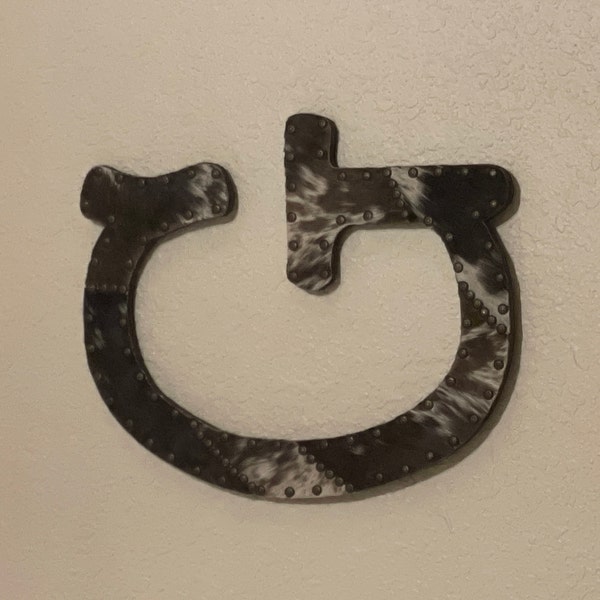18”custom Handmade Rustic Western Cowhide Letters Home Decor Wall ...