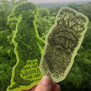 Wandering Ent Art Sticker - Etsy