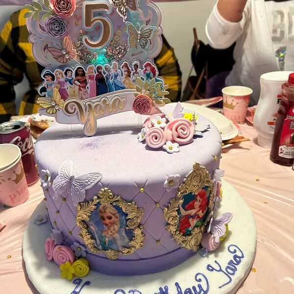 Princess Cake Topper / Princess Topper / Princess Shaker Topper ...