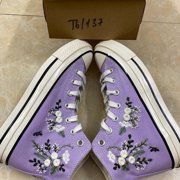 Embroidered Converse/ Converse Custom Constellation Embroidery ...