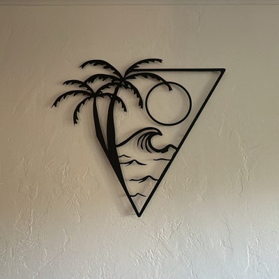 Sunset Metal Wall Art, Set of 3 Wall Decor, Oversized Wall Art, Metal ...