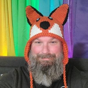 Childrens Hand Knit becky and wrath of Becky Fox Winter Hats - Etsy