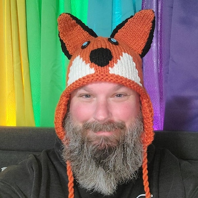 Adult Hand Knit becky and wrath of Becky Fox Hats - Etsy