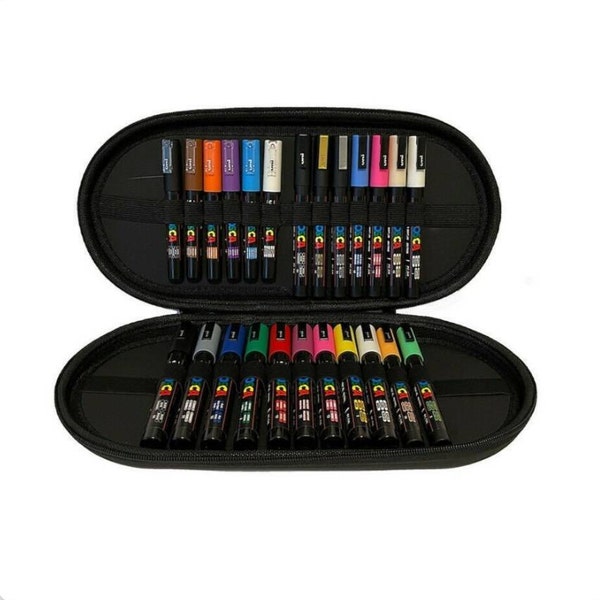 Posca 54 Piece Marker Pen Set With Carry Case - Acrylic Non Permanent ...