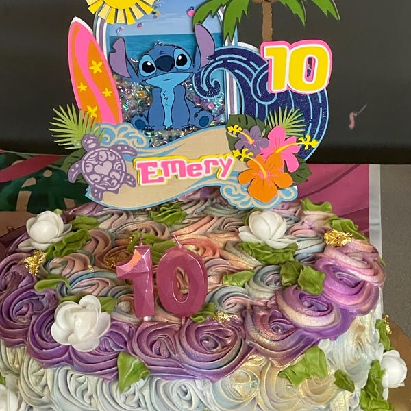 Stitch Cake Topper Lilo & Stitch Cake Topper Lilo and Stitch Party - Etsy