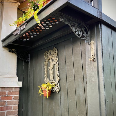 Large French Country Window Corner Corbels 3-D Both Sides, Cast Iron 9 ...