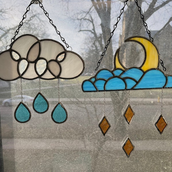 3 Patterns Stained Glass Cloud Mobile Patterns Cloud Pattern Bundle #1 ...