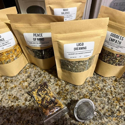 Loose Leaf TEA Starter KIT Organic Tea Gift Set Tea Gift BOX Ready to ...