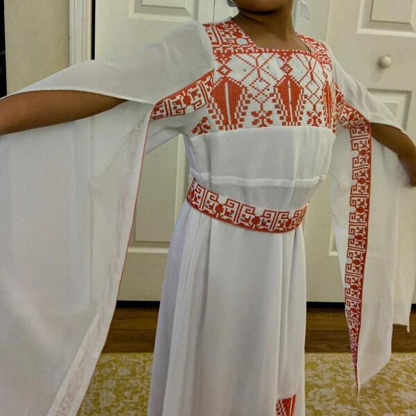 Princess Thobe Embroidered Dress Long Sleeves Kaftan Design and ...