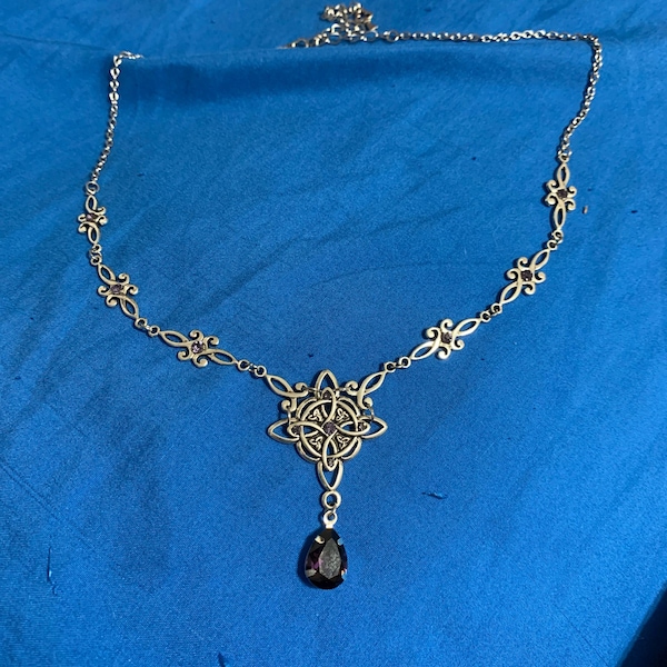 Emerald Green Crescent Moon Goddess Priestess Celtic Elven Elf Elvish ...