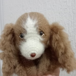Spaniel Puppy Crochet Dog Pattern, Cavalier King Spaniel Amigurumi Dog ...