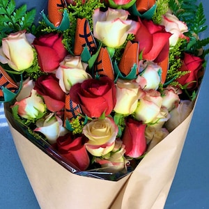 Football Roses Soccer Basketball Volleyball Available - Etsy