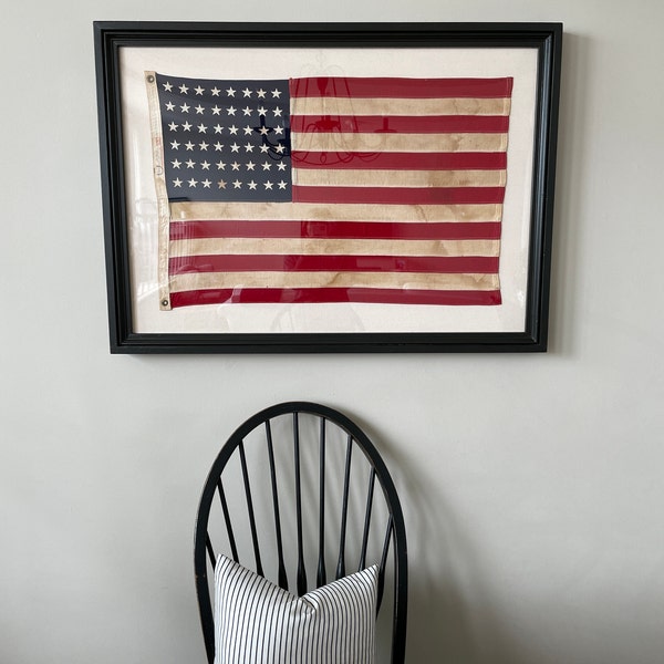 Framed Vintage Signal Flag Study - Etsy