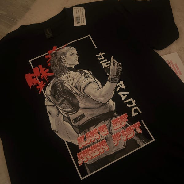 TEKKEN King Anime T Shirt | Men's Tekken Game Tee | Gaming Streetwear ...