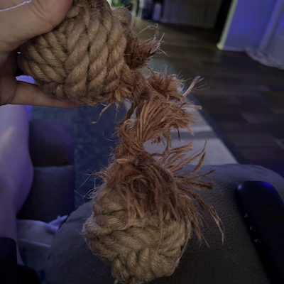 SUSTAINABLE Biodegradable Hemp 3 Toy Pack Handmade Dog Throw/rope Toys ...