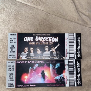 Ariana Grande Tour Bundle of 3 Souvenir Concert Tickets | Etsy